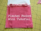 Sewing Pattern Tutorial: Pleated pocket for the inside of a bag – Sewing