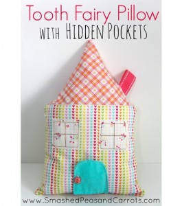 Sewing Tutorial: House tooth fairy pillow with hidden pockets – Sewing