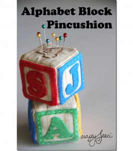 Tutorial: Alphabet Block Pincushion – Sewing