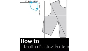 Tutorial: Draft a basic bodice for pattern fitting – Sewing