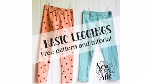 Free pattern: Girls basic leggings – Sewing