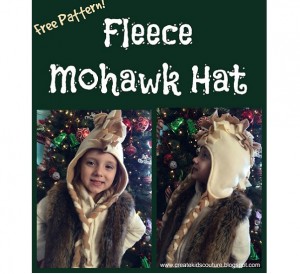 Free pattern: Fringed fleece Mohawk hat for kids – Sewing
