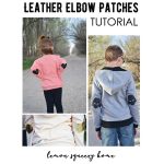 Tutorial: Leather elbow patches in fun shapes – Sewing