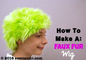 Tutorial: Faux fur wig for a Halloween costume – Sewing