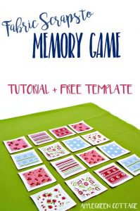 Tutorial: Scrap fabric memory matching game – Sewing