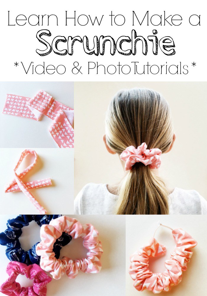 Tutorial Easy Hair Scrunchie Sewing