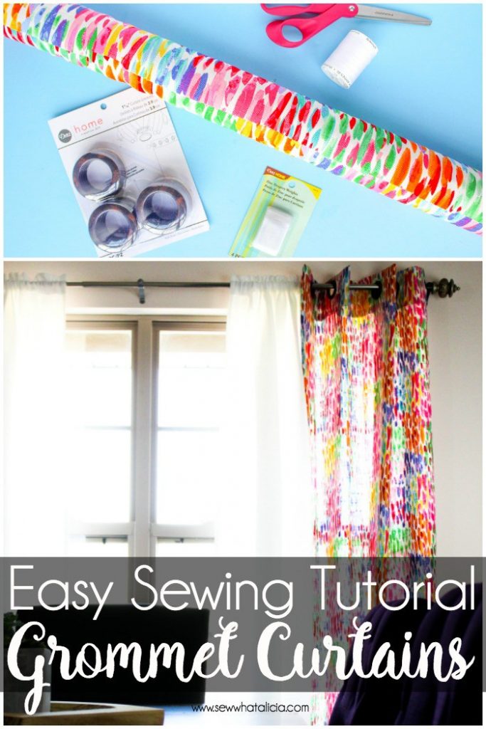 Sewing pattern: Easy grommet curtains – Sewing