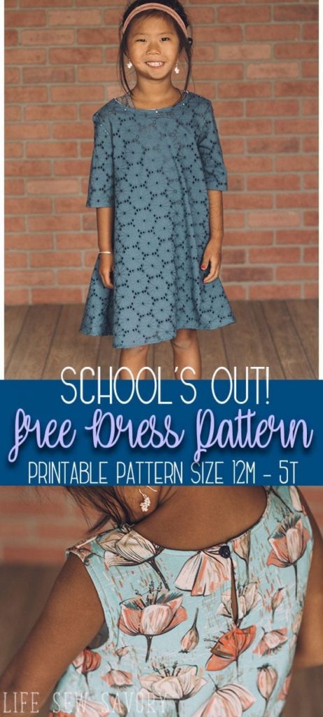 Free sewing pattern: Girls A-line dress or top – Sewing