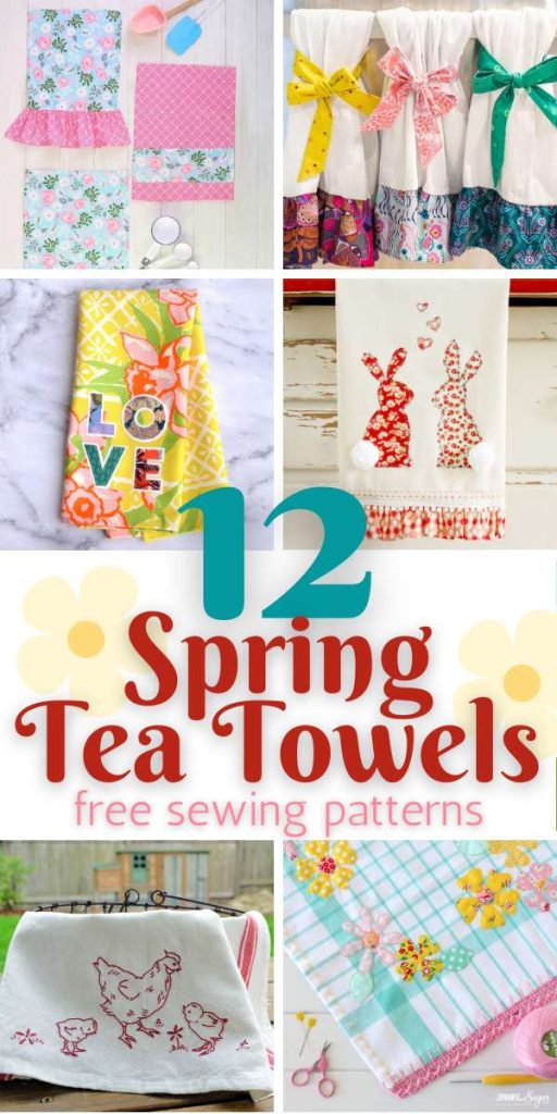 Pretty Spring Tea Towels You Can Sew – Sewing