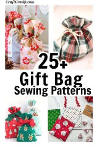 25 Free Sewing Patterns for Reusable Christmas Gift Bags to Elevate ...