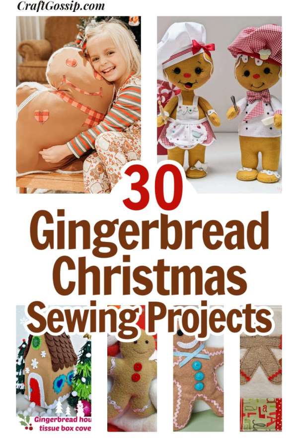 30 GIngerbread Sewing Patterns For Christmas – Sewing