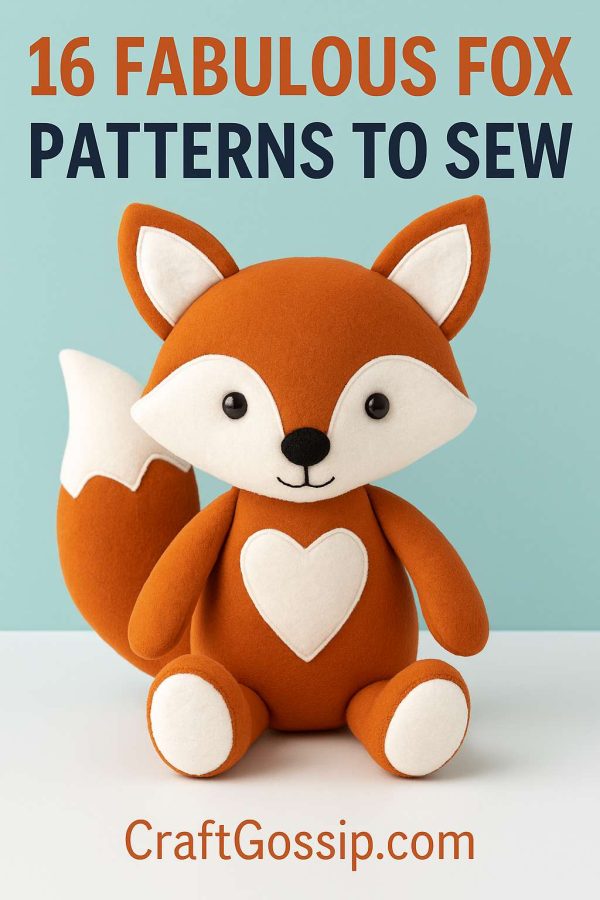 20 Fabulous Fox Patterns To Sew – Sewing