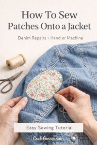 How to Sew a Patch on a Jacket (By Hand or Machine) – Sewing