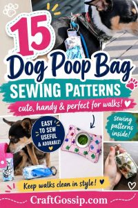 15 Dog Poop Bag Carriers You Can Sew For Your Dog – Sewing